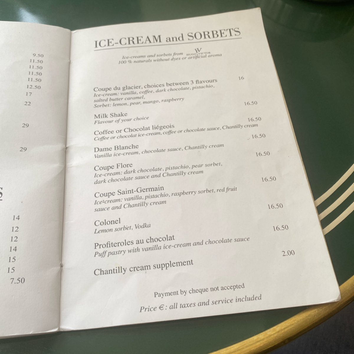 Menus of Café de Flore on Fooday - Your Trusted Food Guide App