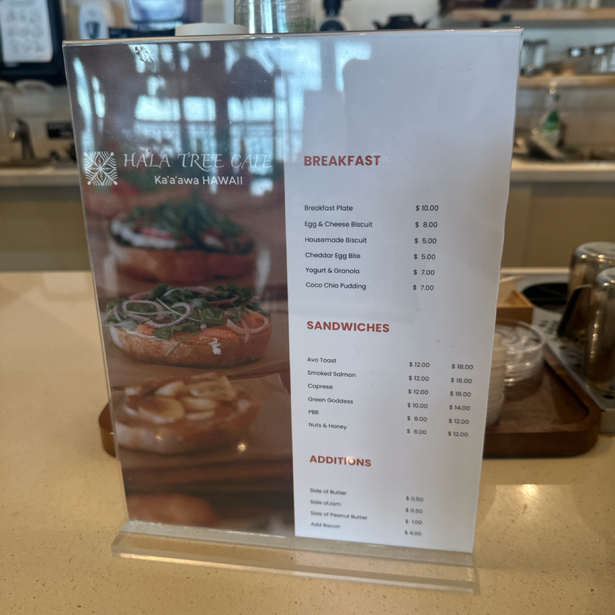 HALA TREE CAFE 的菜單照片在 Fooday 美食社群 | 找餐廳不踩雷，最真實的美食 App