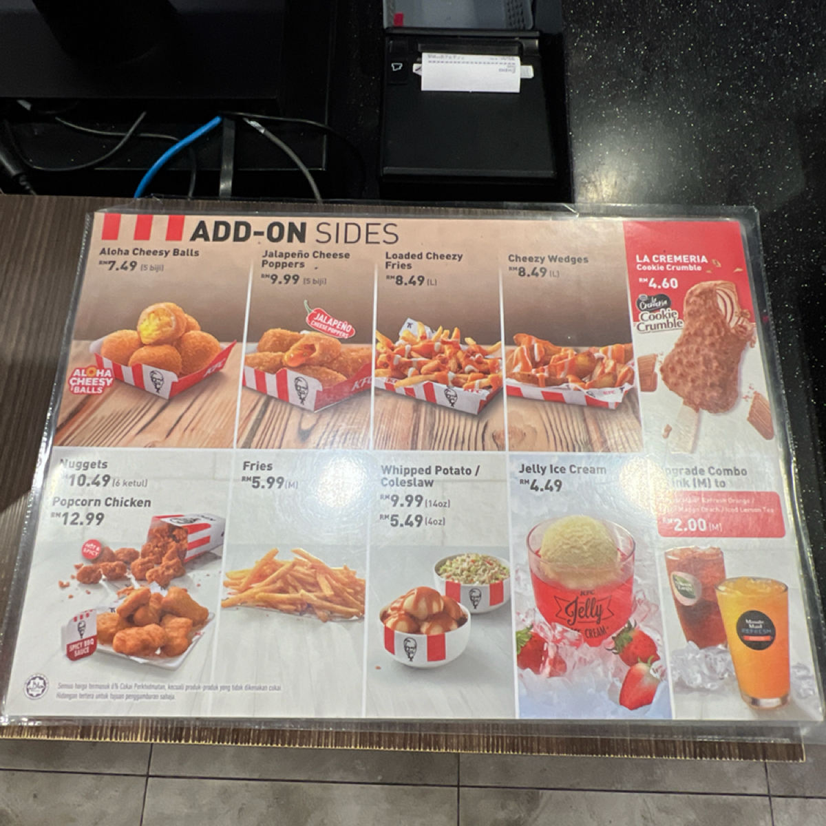 KFC Suria Sabah 的菜單照片在 Fooday 美食社群 | 找餐廳不踩雷，最真實的美食 App