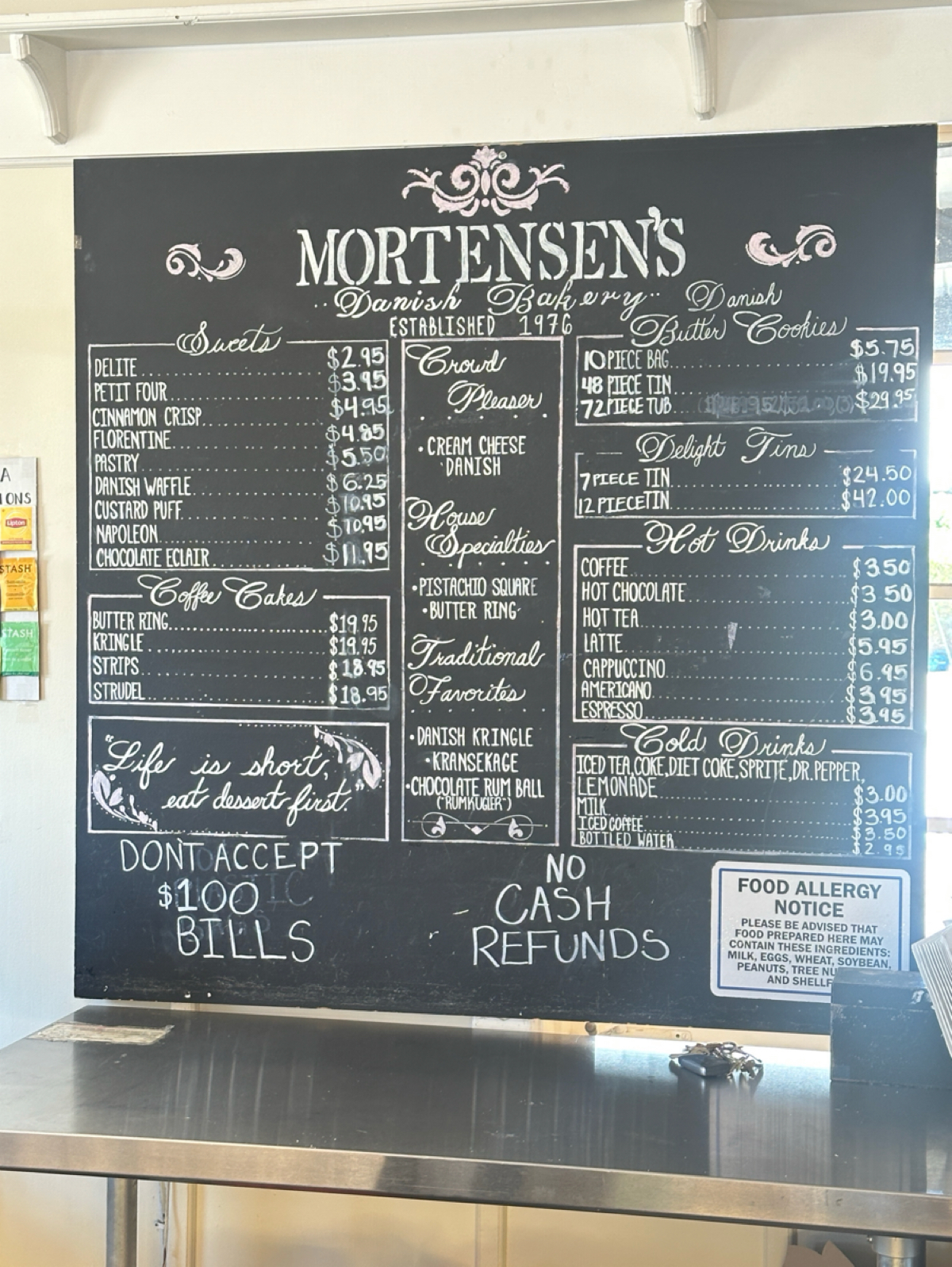 Menus of Mortensen's Danish Bakery on Fooday - Your Trusted Food Guide App