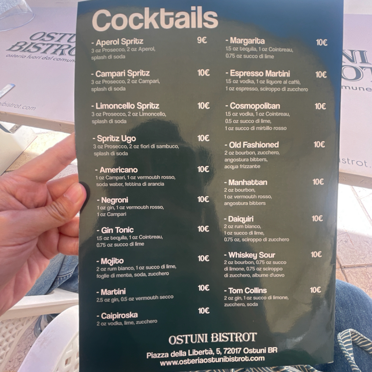 Osteria Ostuni Bistrot. 的菜單照片在 Fooday 美食社群 | 找餐廳不踩雷，最真實的美食 App