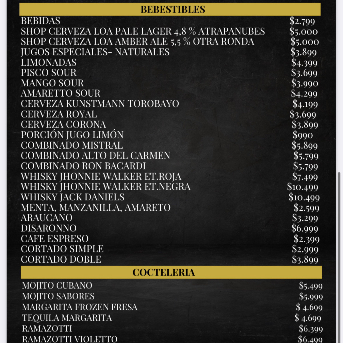 Menus of Chilenazo Las Condes on Fooday - Your Trusted Food Guide App